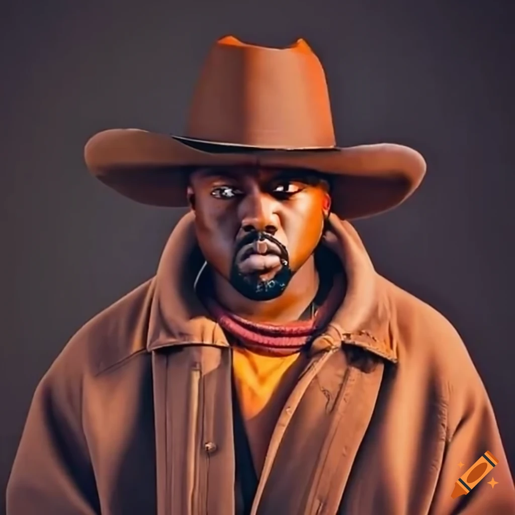 Kanye West dressed as a cowboy on Craiyon