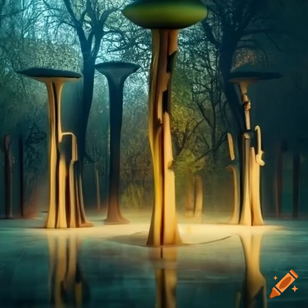 Alien tree on Craiyon