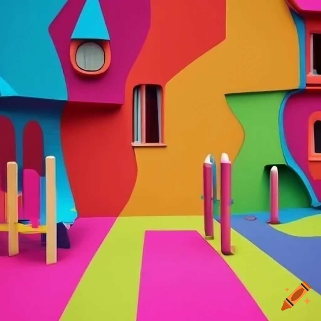 Colorful padded cell room for kids in detailed 4k photo on Craiyon