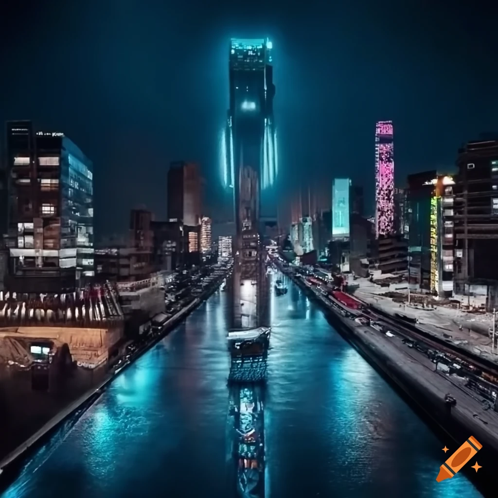 Imagen de una ciudad futurista en México en el año 2123 on Craiyon