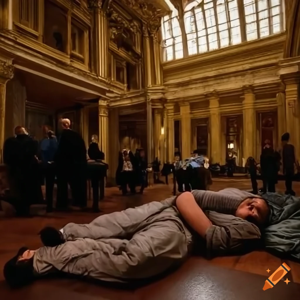 Image of medieval peasants praying in a circle on Craiyon