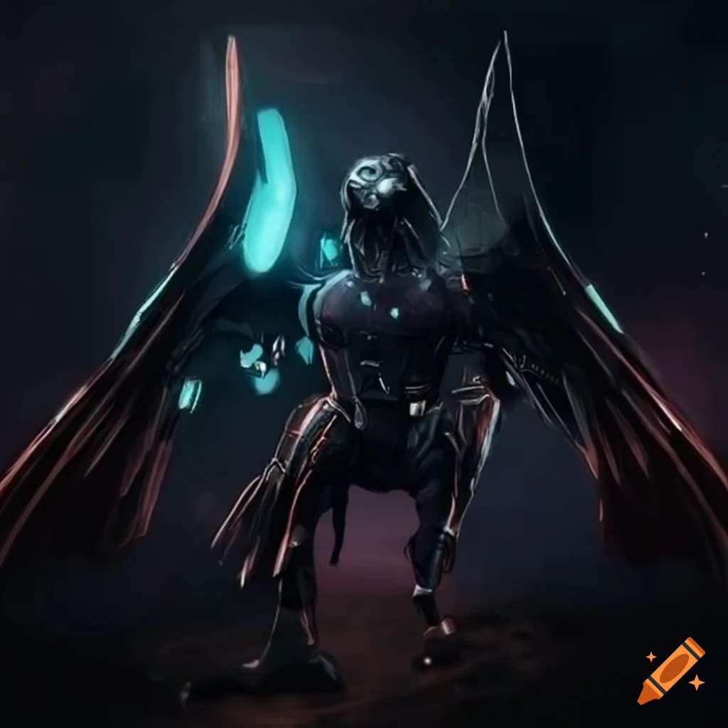 Image of a futuristic crow with advanced technology