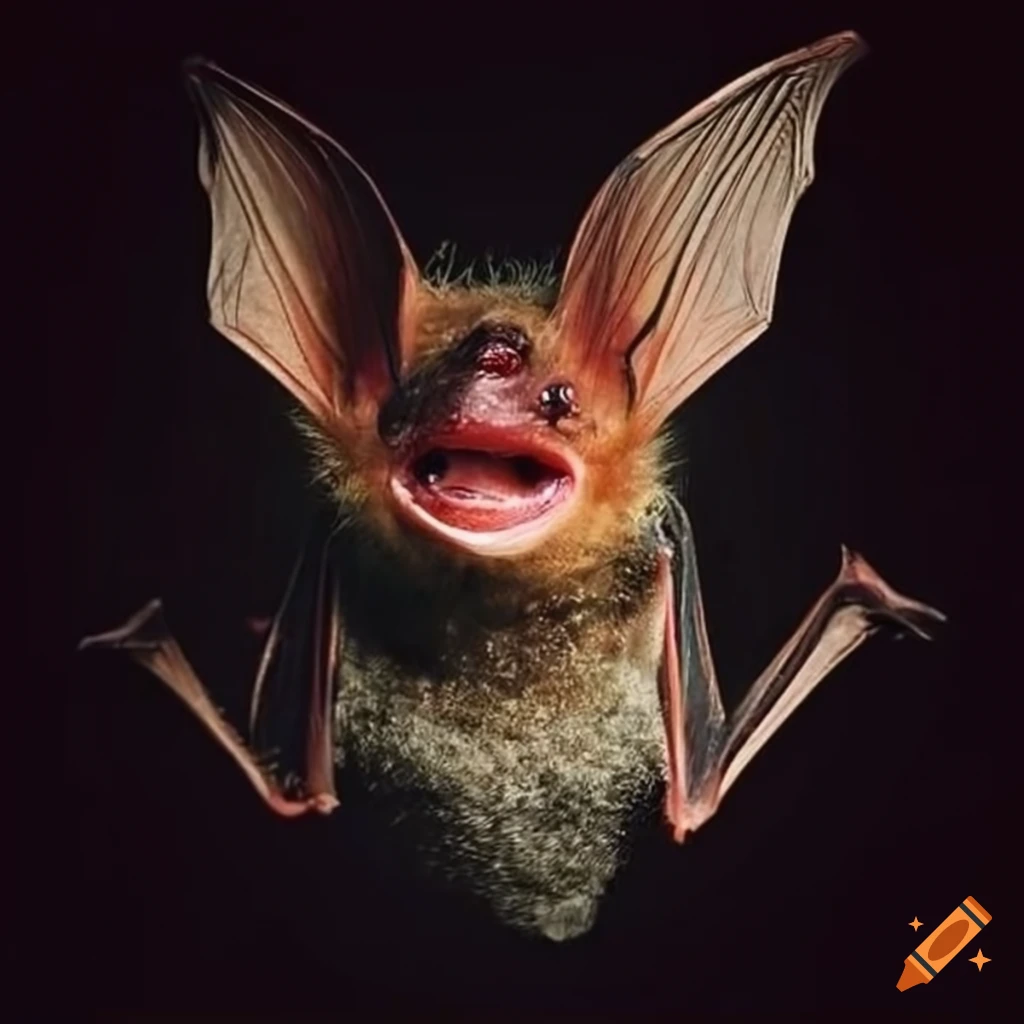 Gene-spliced flying bat fish hybrid on Craiyon