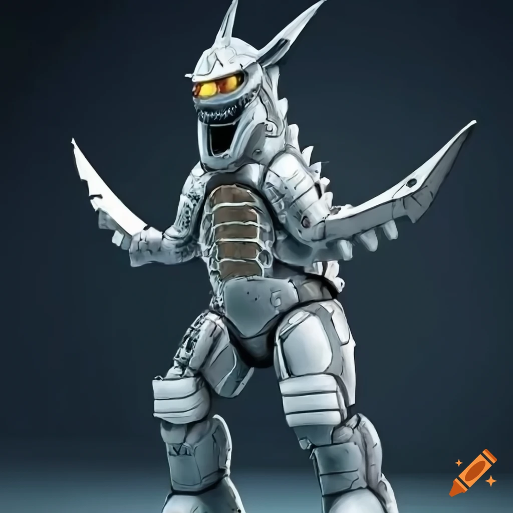 Illustration of a futuristic cyborg turtle kaiju on Craiyon