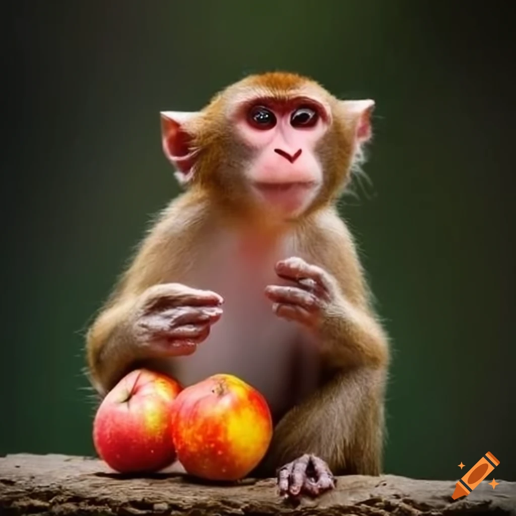 Happy new year monkey surrounded by colorful fiber optic confetti on Craiyon