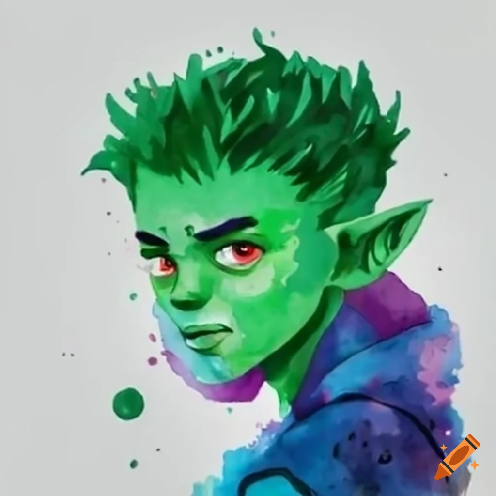 Image of beast boy on Craiyon