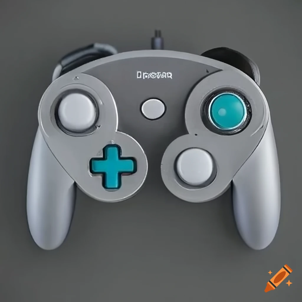 Gamecube-inspired game controller on Craiyon