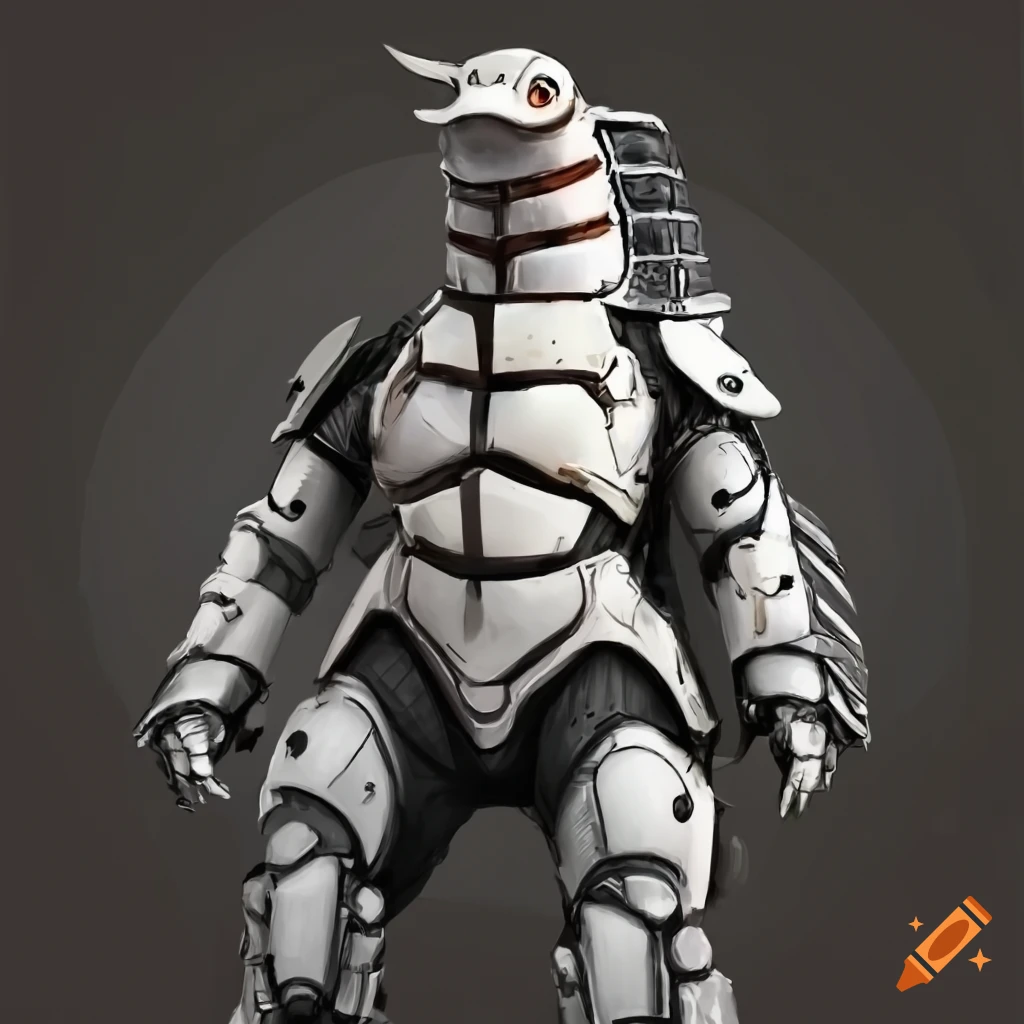 Art of a futuristic cyborg turtle kaiju on Craiyon