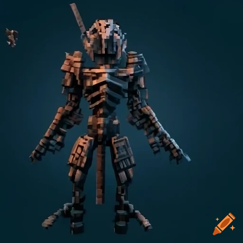 Intricate 3D model concept art of a character in a fantasy game on Craiyon