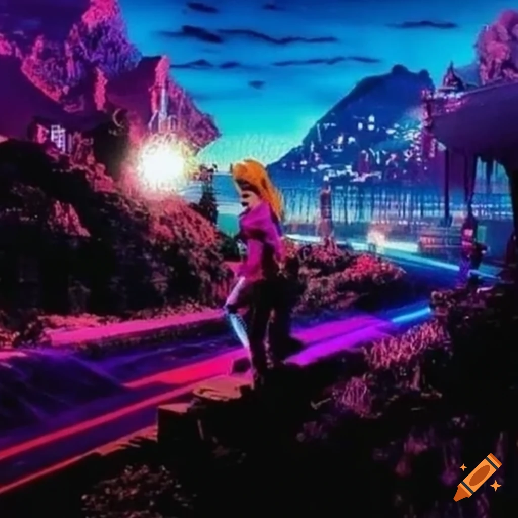 Chillwave panorama of pop culture references on Craiyon