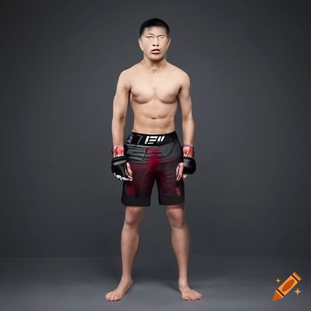Portrait of an East Asian UFC fighter on Craiyon