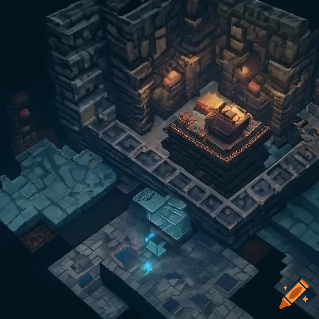 Detailed 3d concept art of a game terrain on Craiyon