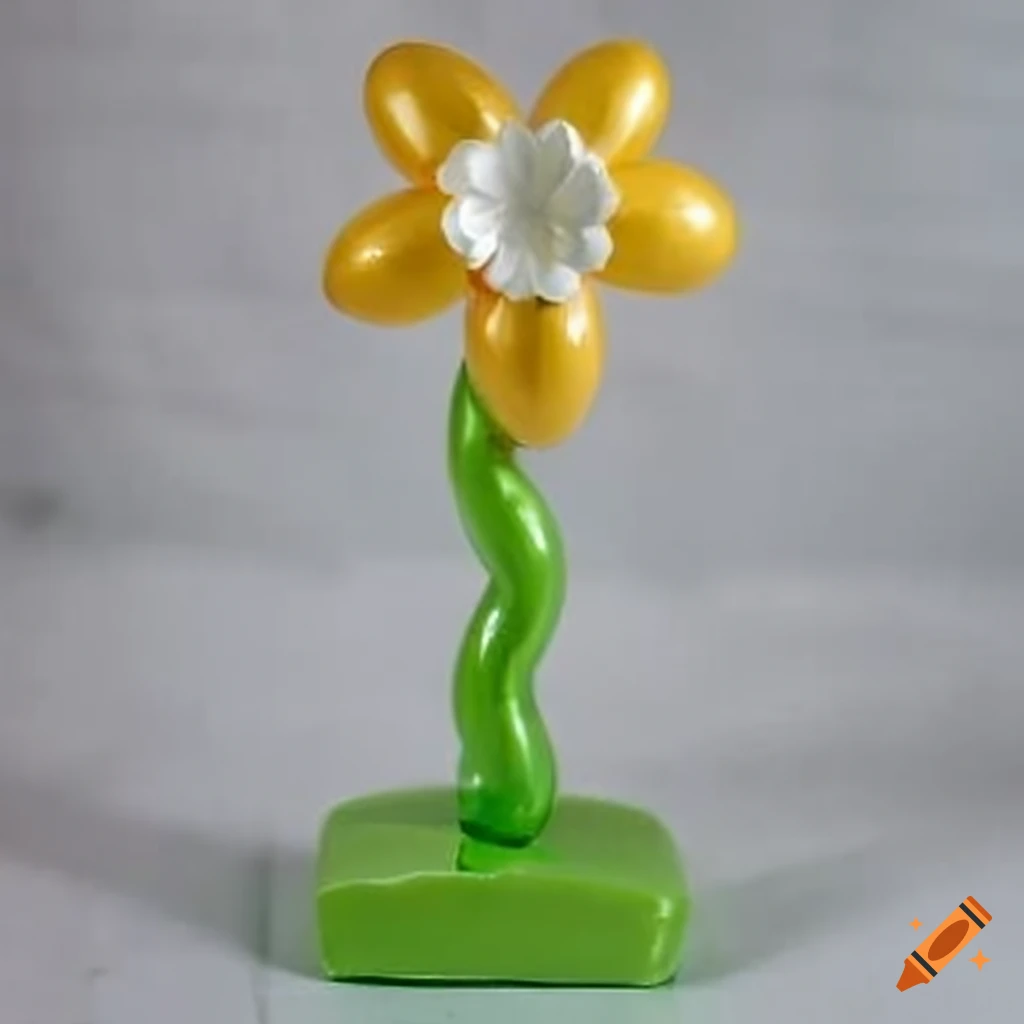 Balloon figurine of a flower on Craiyon