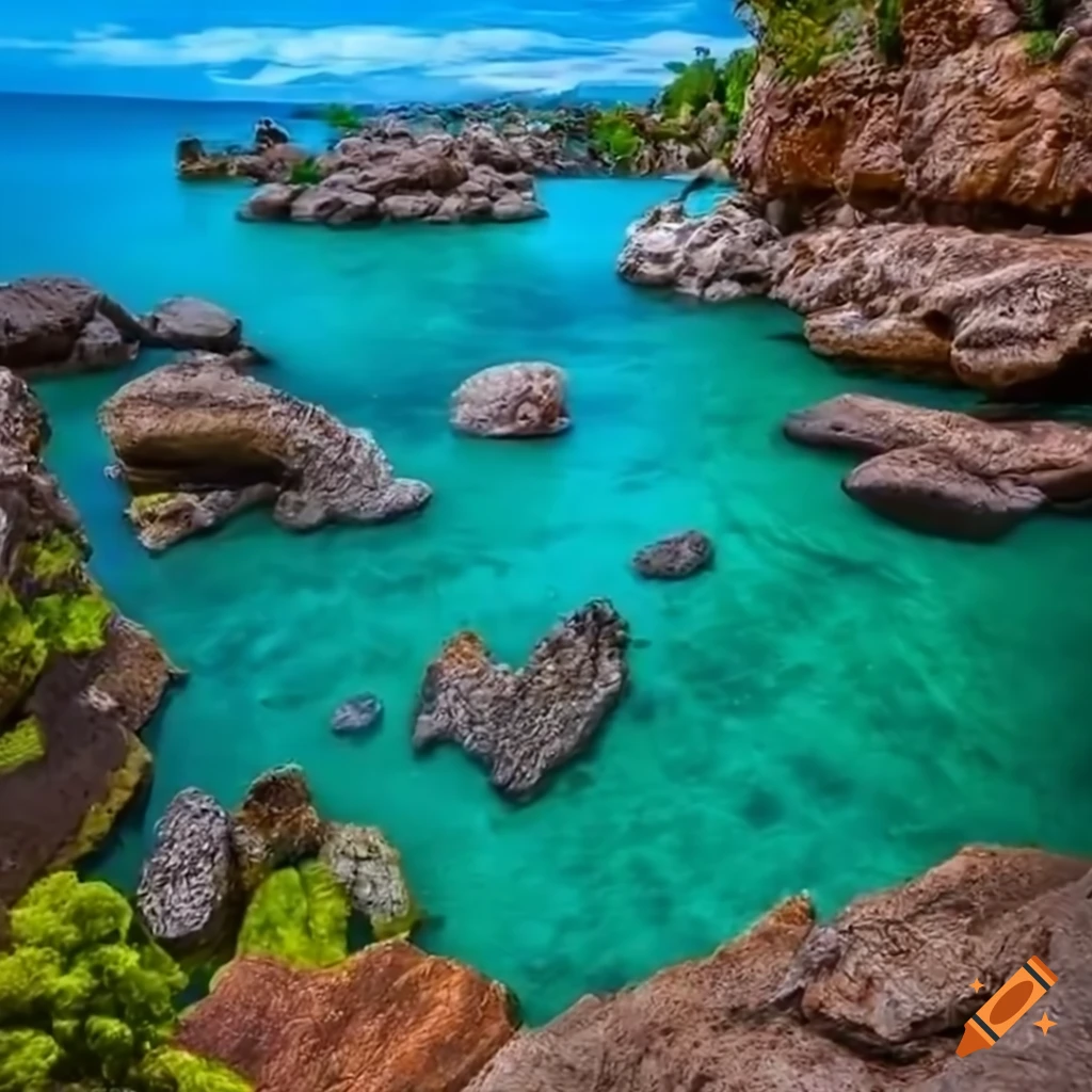 Ultra detailed tropical lagoon on Craiyon