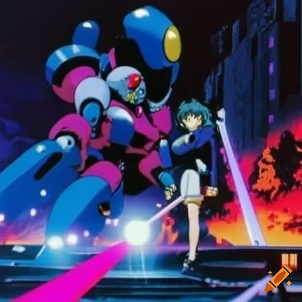 Collage of iconic Chillwave anime references on Craiyon