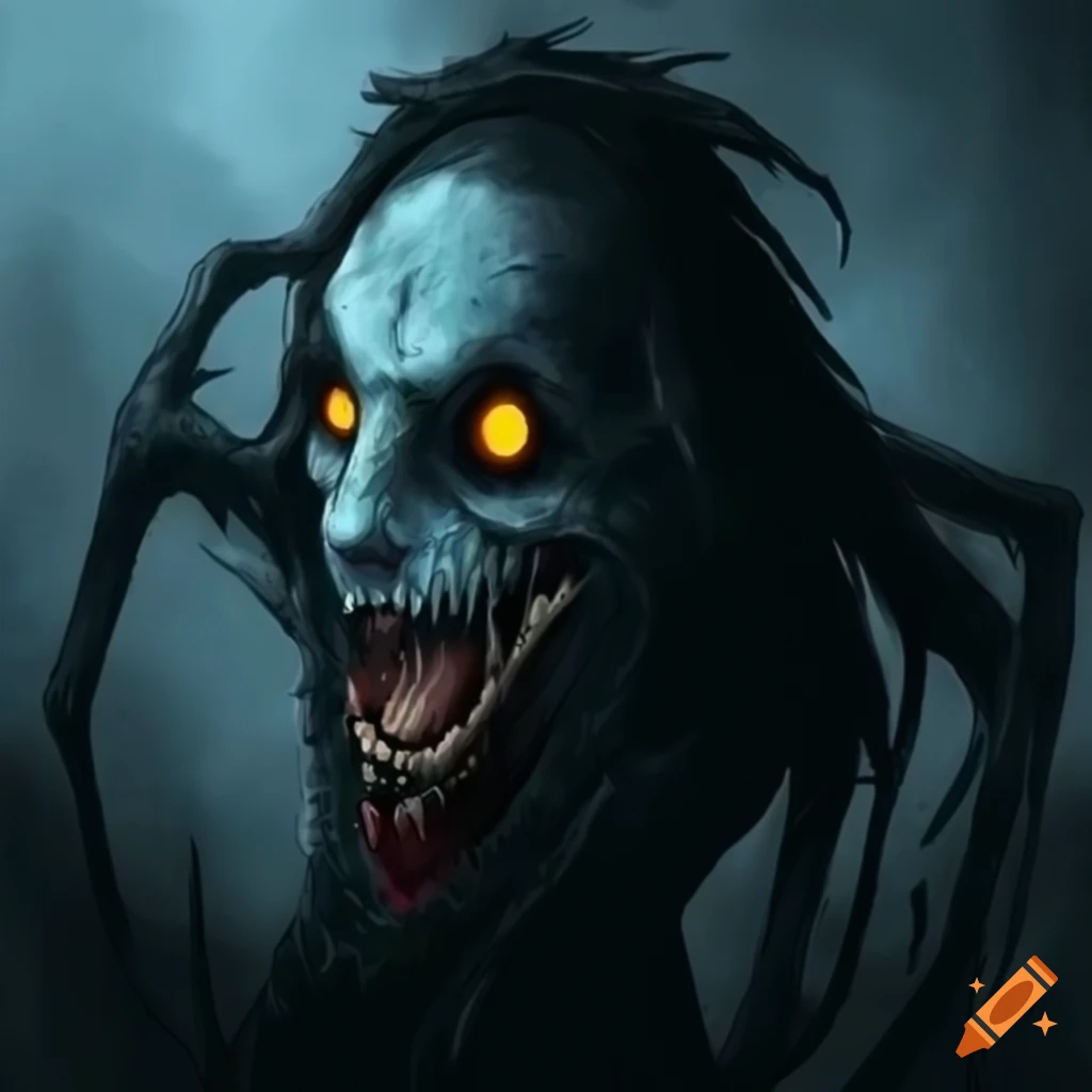 Creepy creature illustration from fma