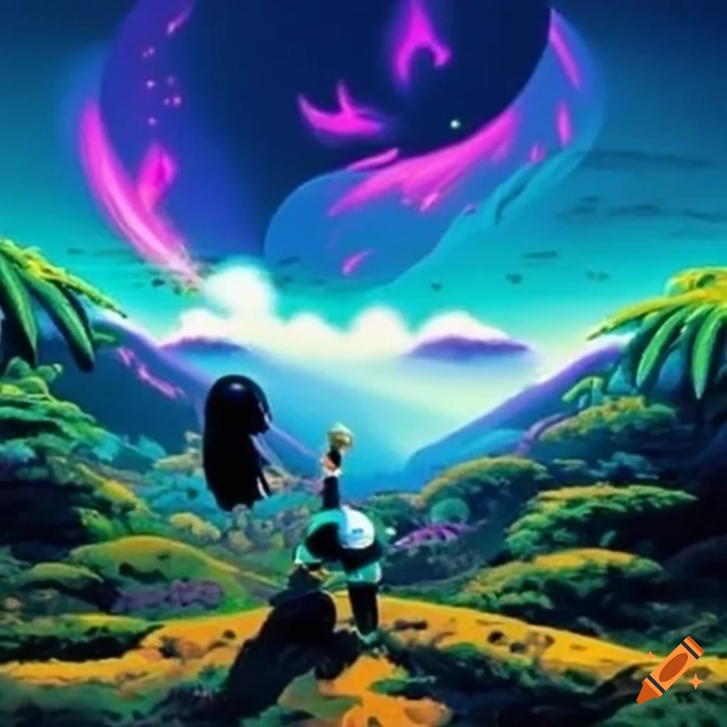 Collage of iconic animated series and movies on Craiyon