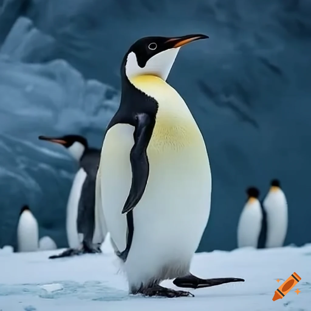 Penguins in action