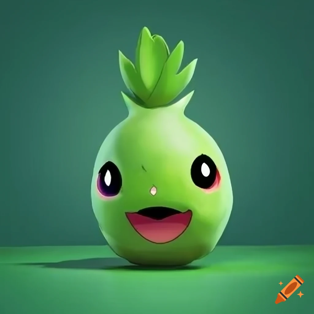 Green fruit inspired by pokémon on Craiyon