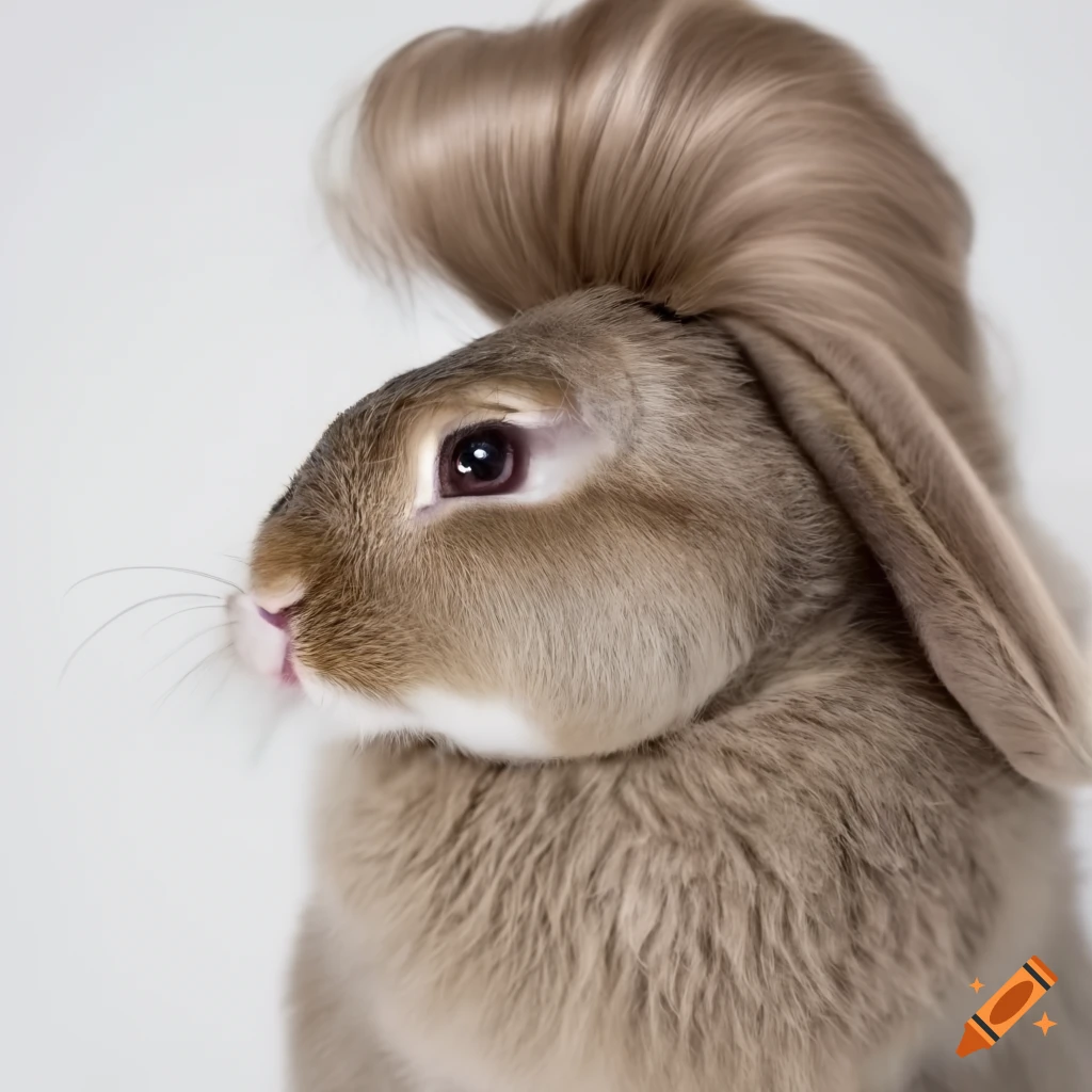 Curly-haired rabbit on Craiyon