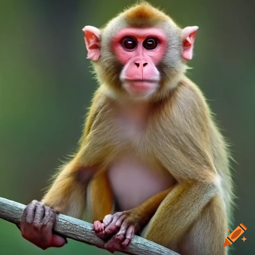 Sad monkey in the mud on Craiyon