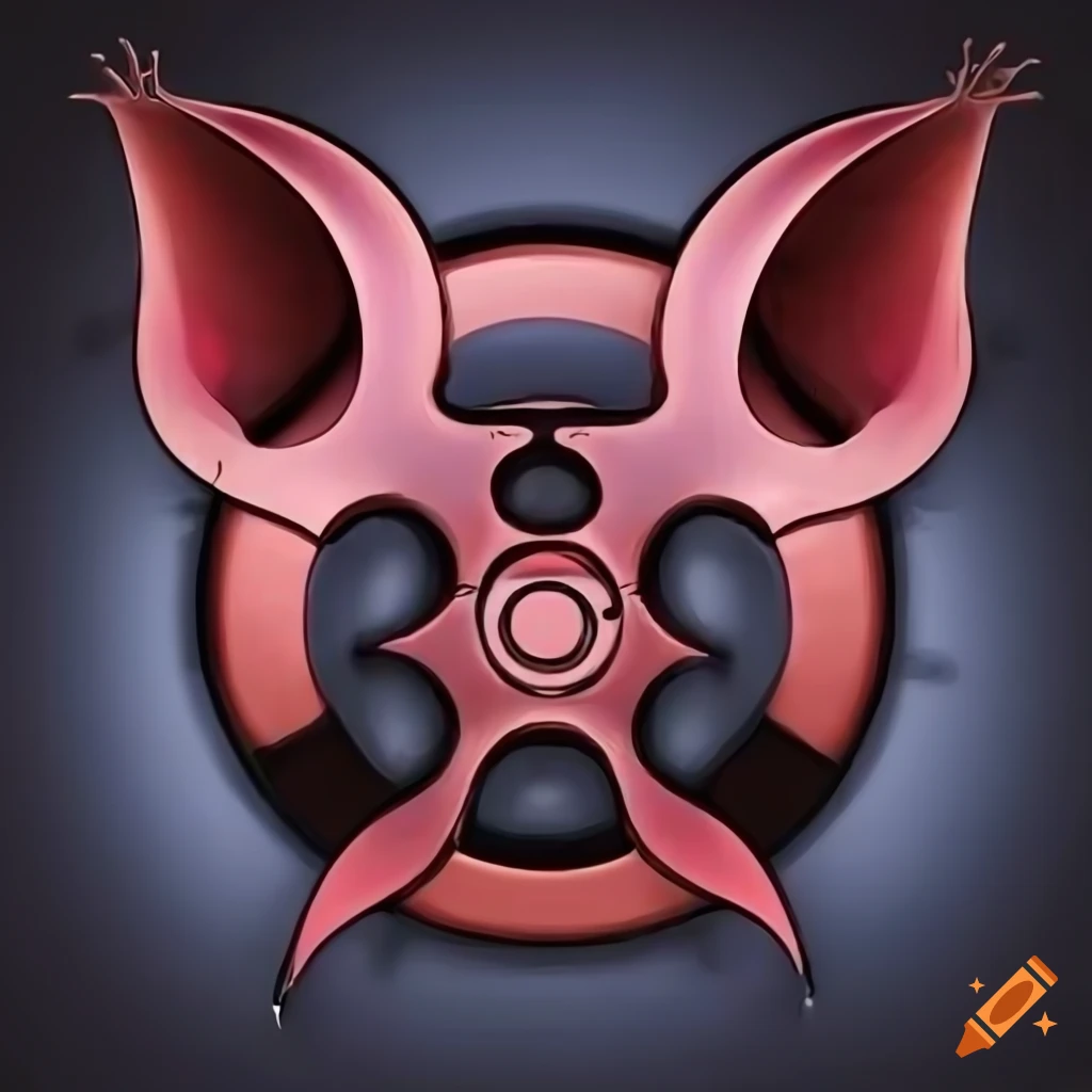 Artwork of a pig and biohazard symbol on Craiyon