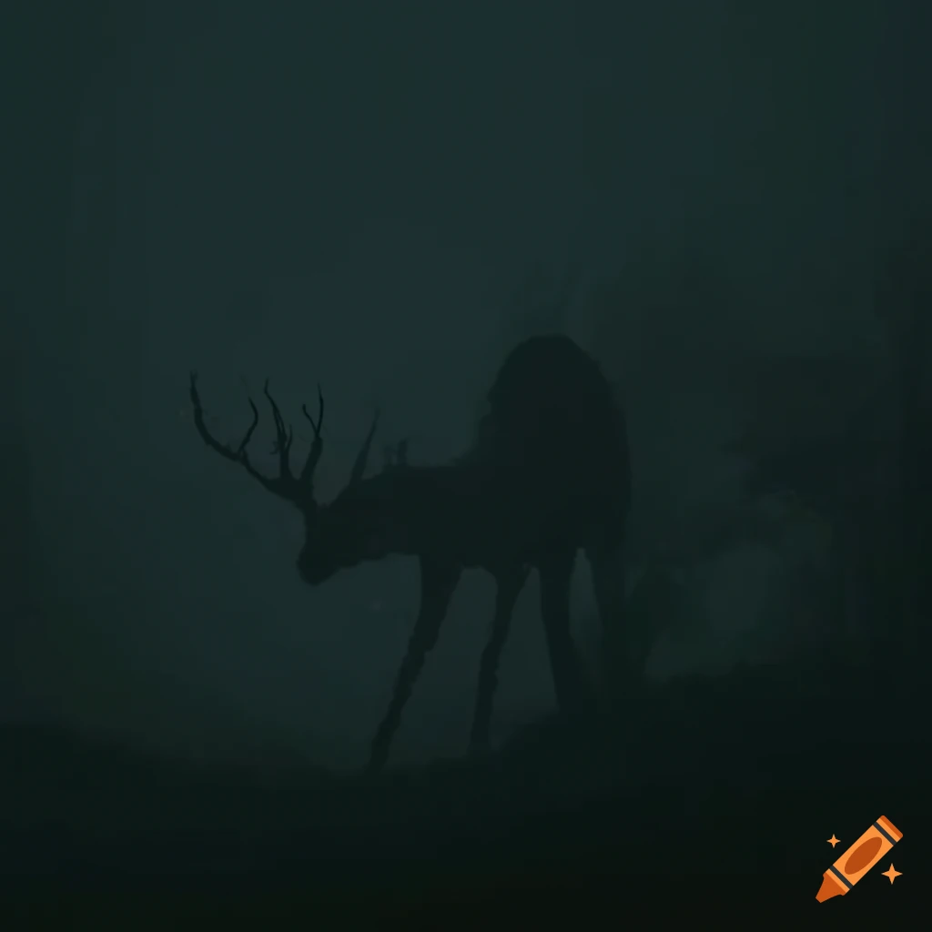 Creepy analog photo of a deer on Craiyon