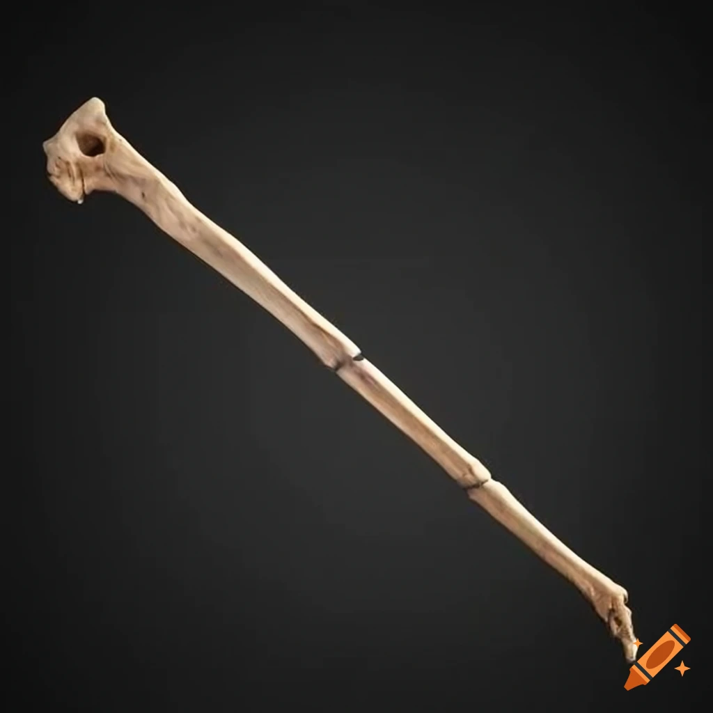 Image of a bone staff on Craiyon