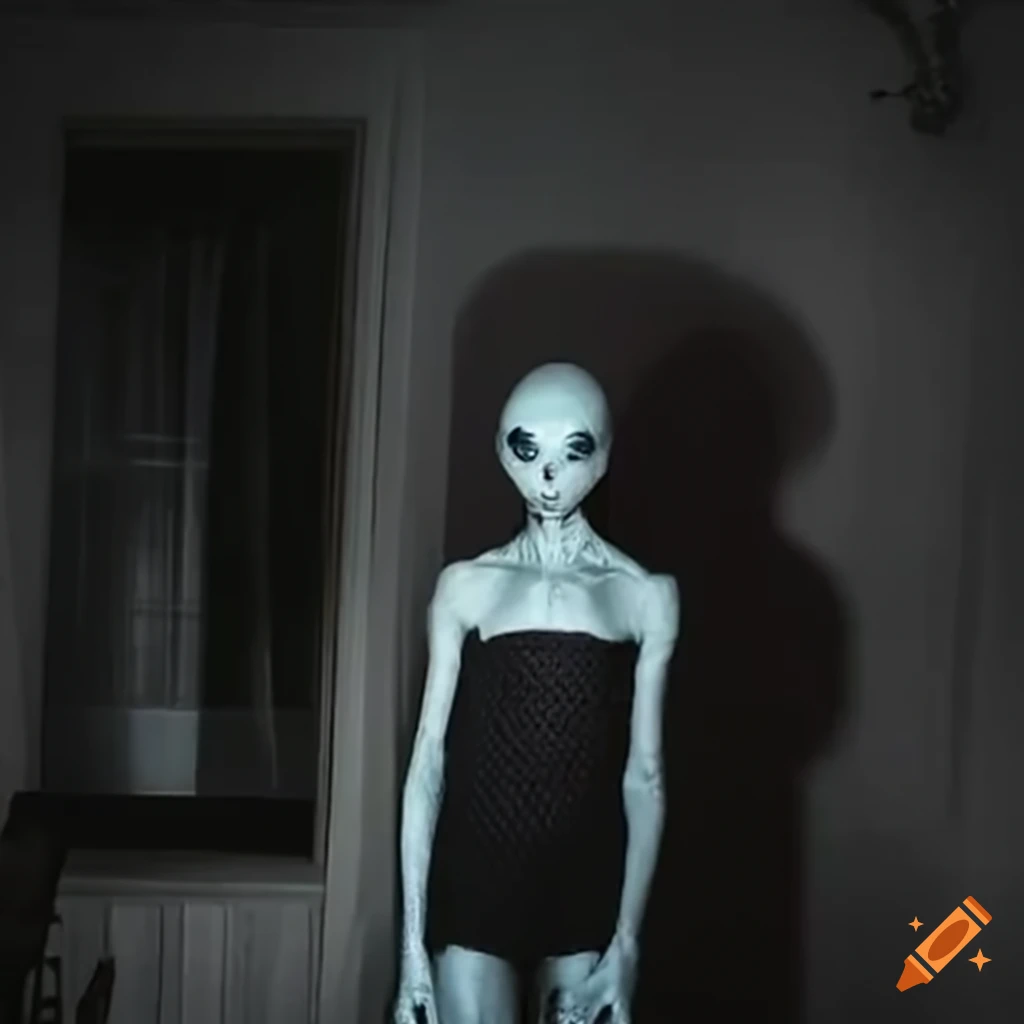 CCTV footage of an alien sighting on Craiyon