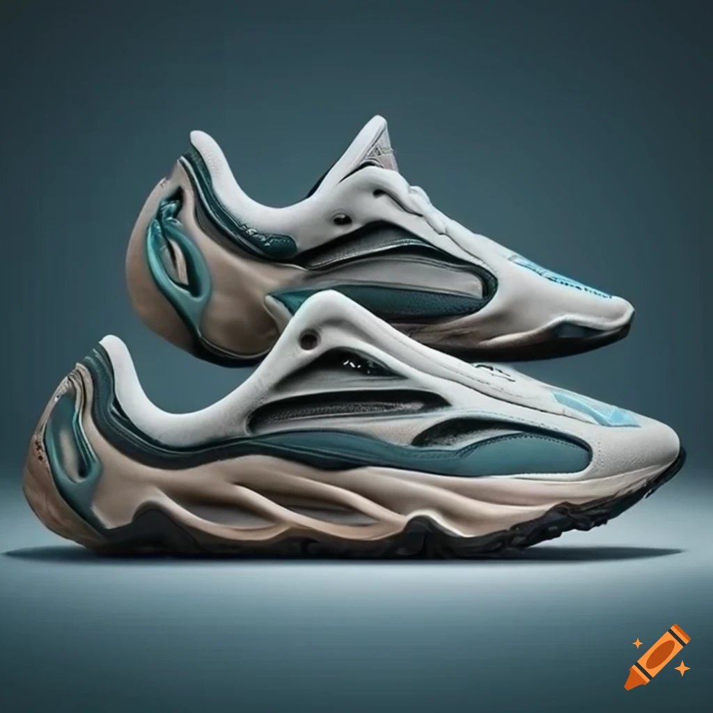 Futuristic alien spaceship inspired sneakers on Craiyon
