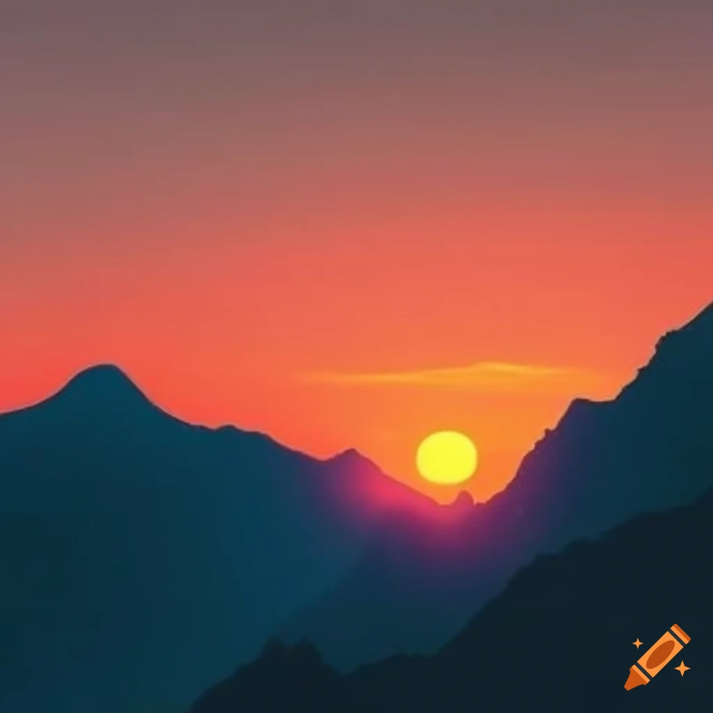 Sunset nature far view zelda type discord banner on Craiyon