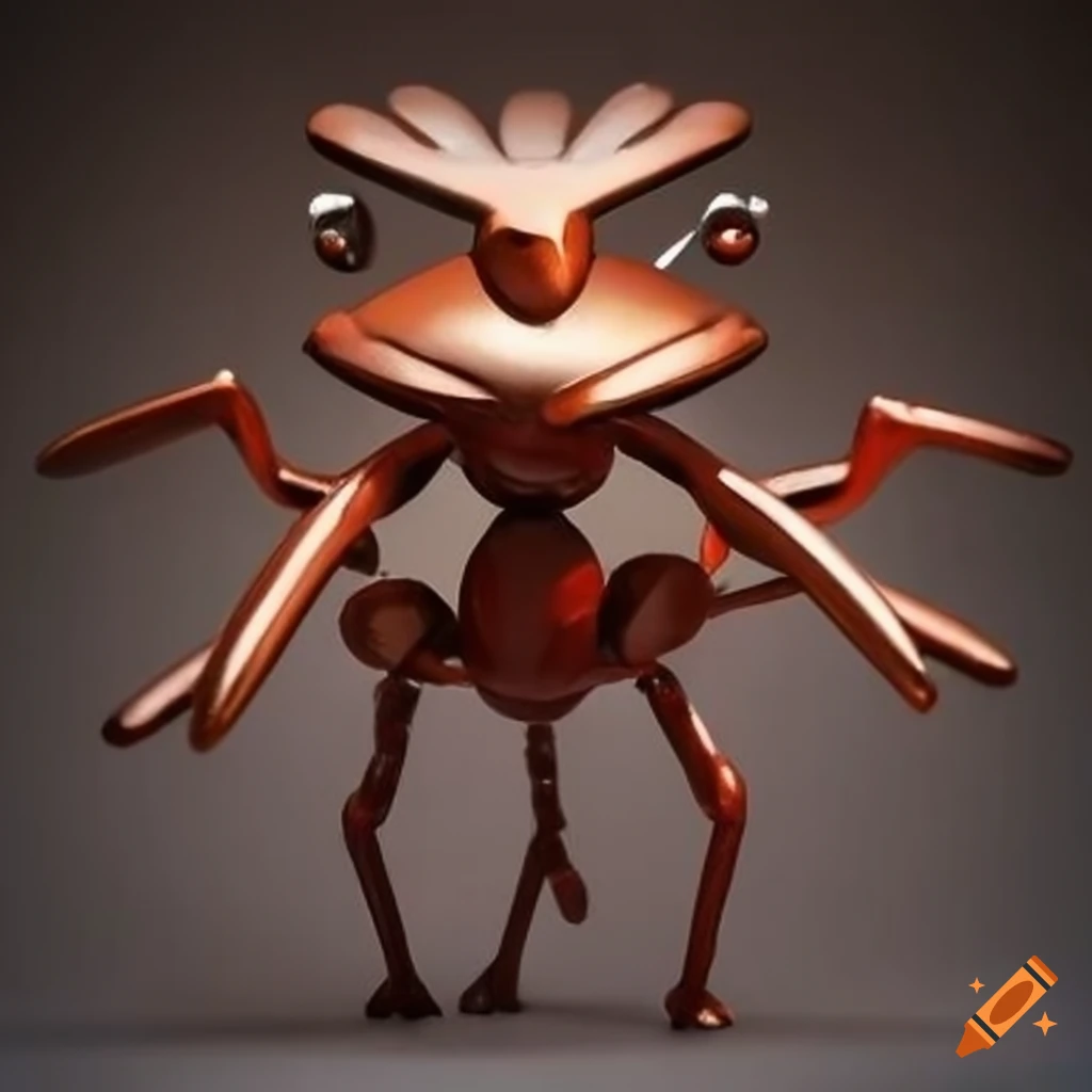 Fantasy illustration of a multi-legged ant with a cowboy and a rhino on ...