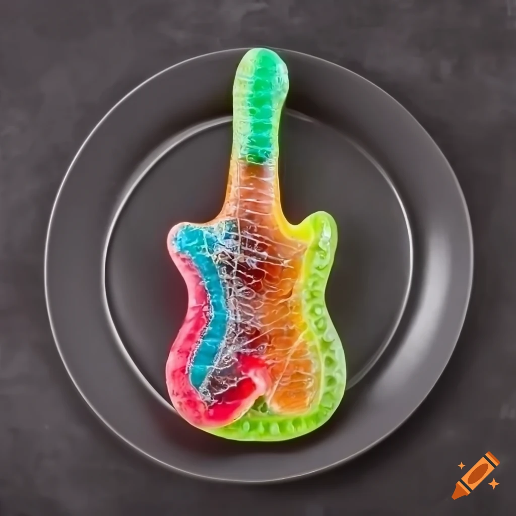 Unique guitar made of nuggets on Craiyon
