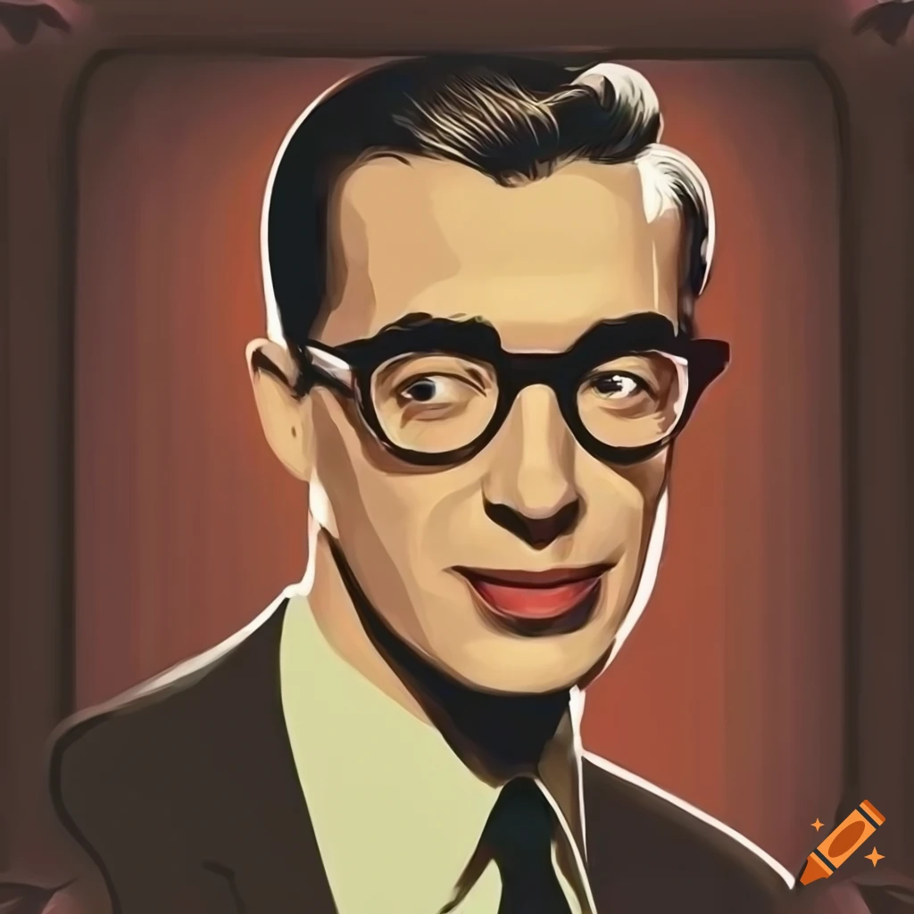 Stylish retro artwork of a businessman from the 1950s on Craiyon