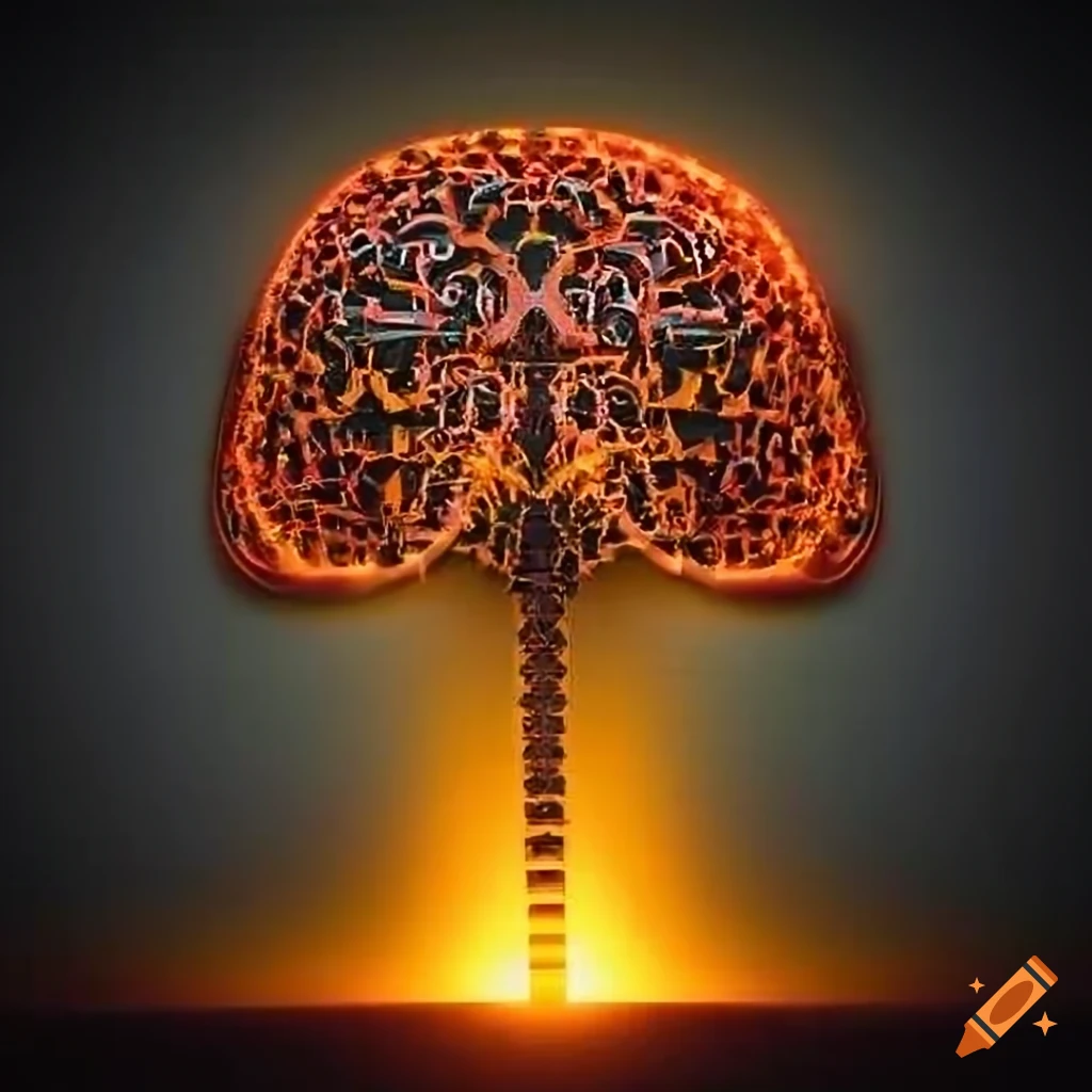 Conceptual image representing the value of courage on Craiyon