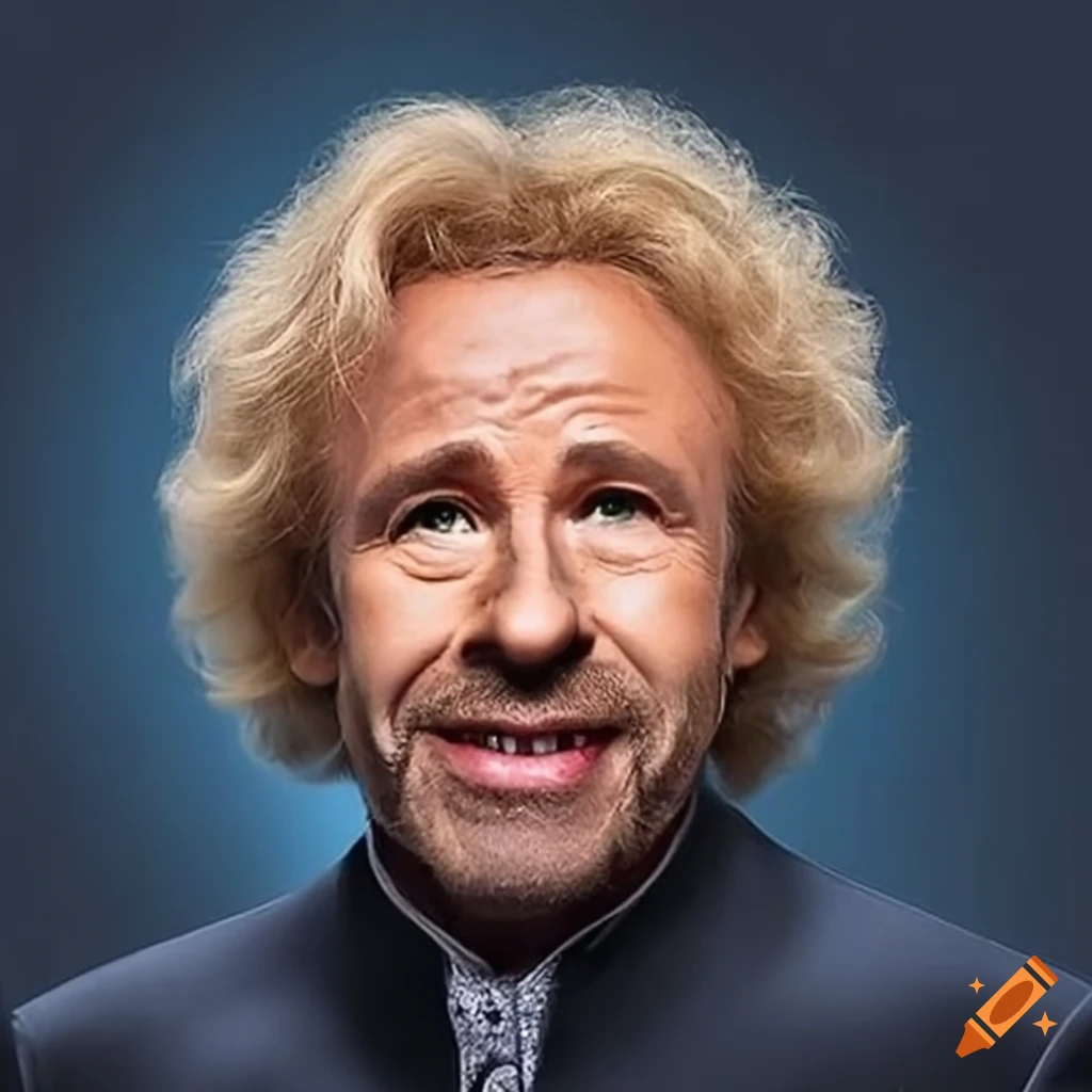 Funny cat imitating thomas gottschalk on Craiyon