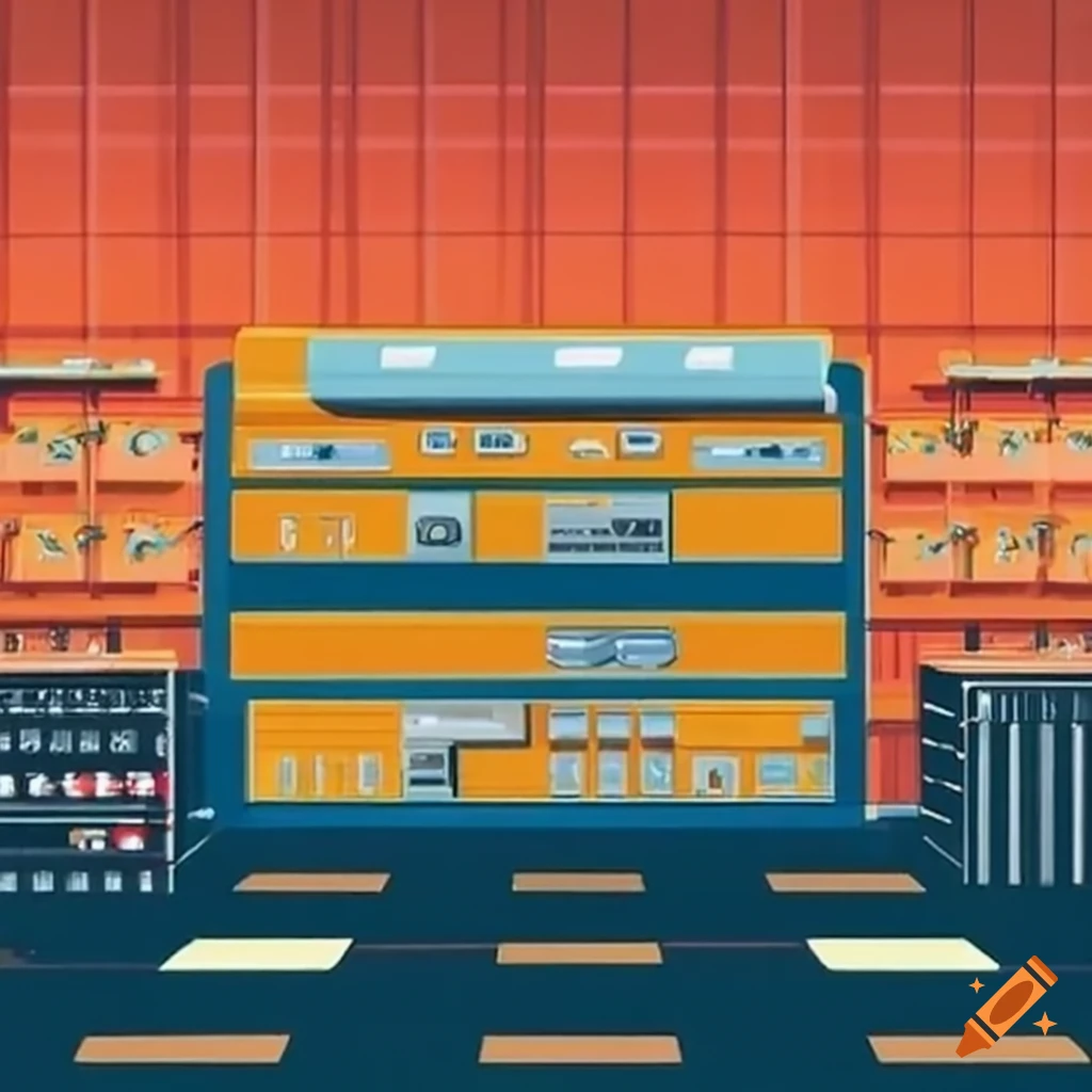 Infographic Of Vehicle Maintenance Department With Green Truck In Shop infographic-of-vehicle-maintenance-department-with-green-truck-in-shop