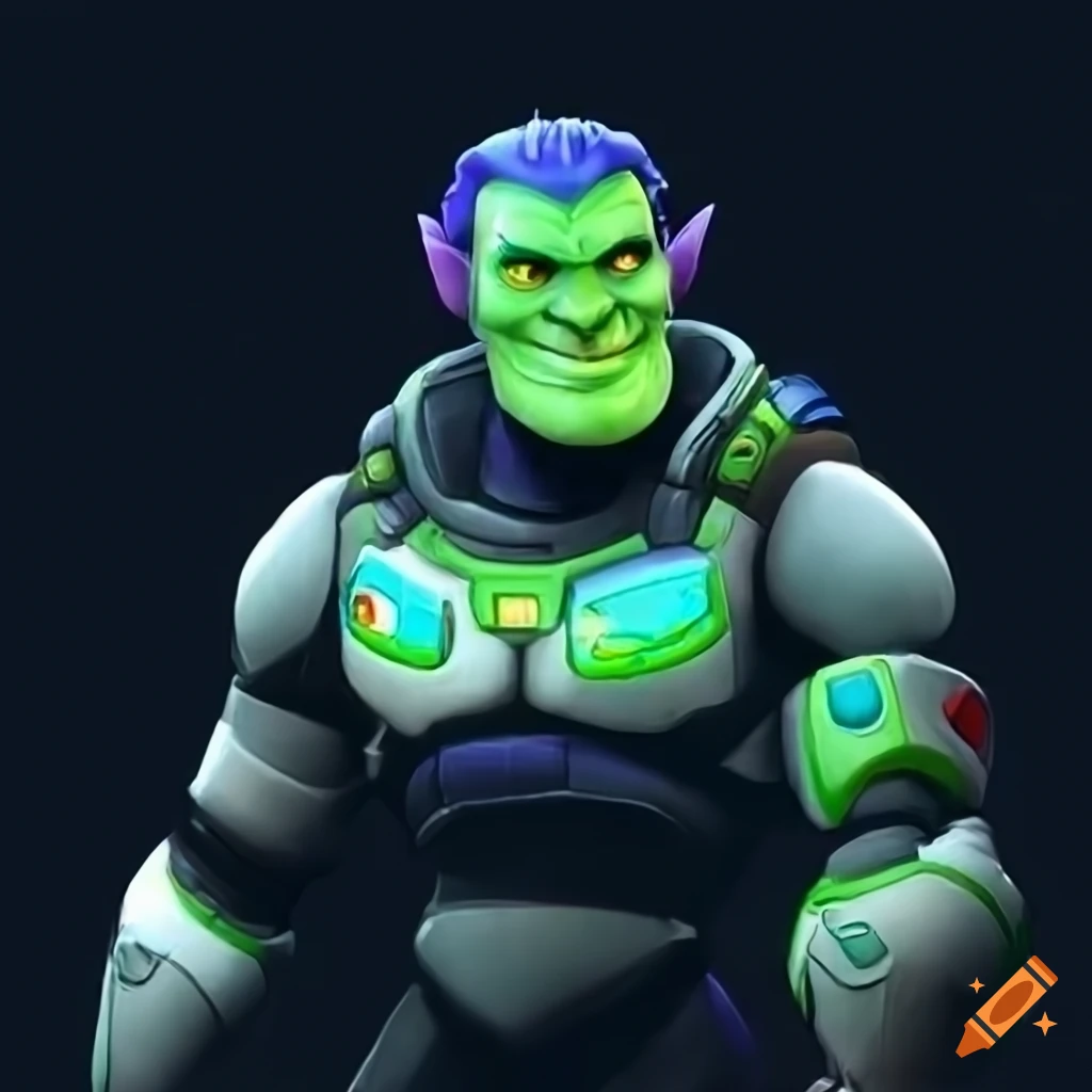 Toy goblin dressed as buzz lightyear on Craiyon