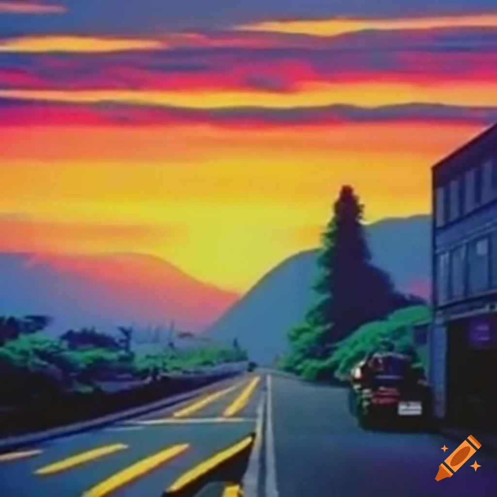 Panorama of 1990s chillwave art on Craiyon