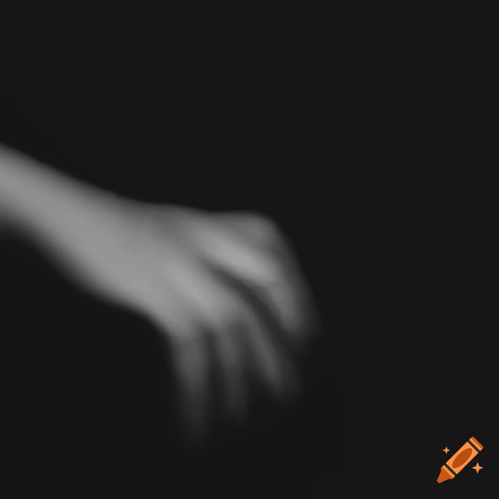 Abstract hand forming a profile photo on Craiyon