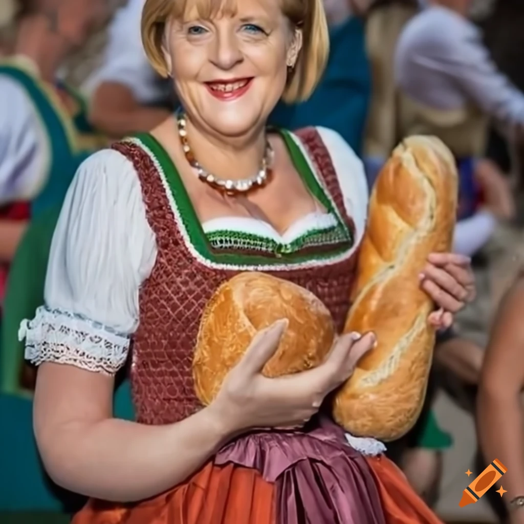 Merkel Hands Memes Angela Merkel Wearing A Yellow Dirndl At