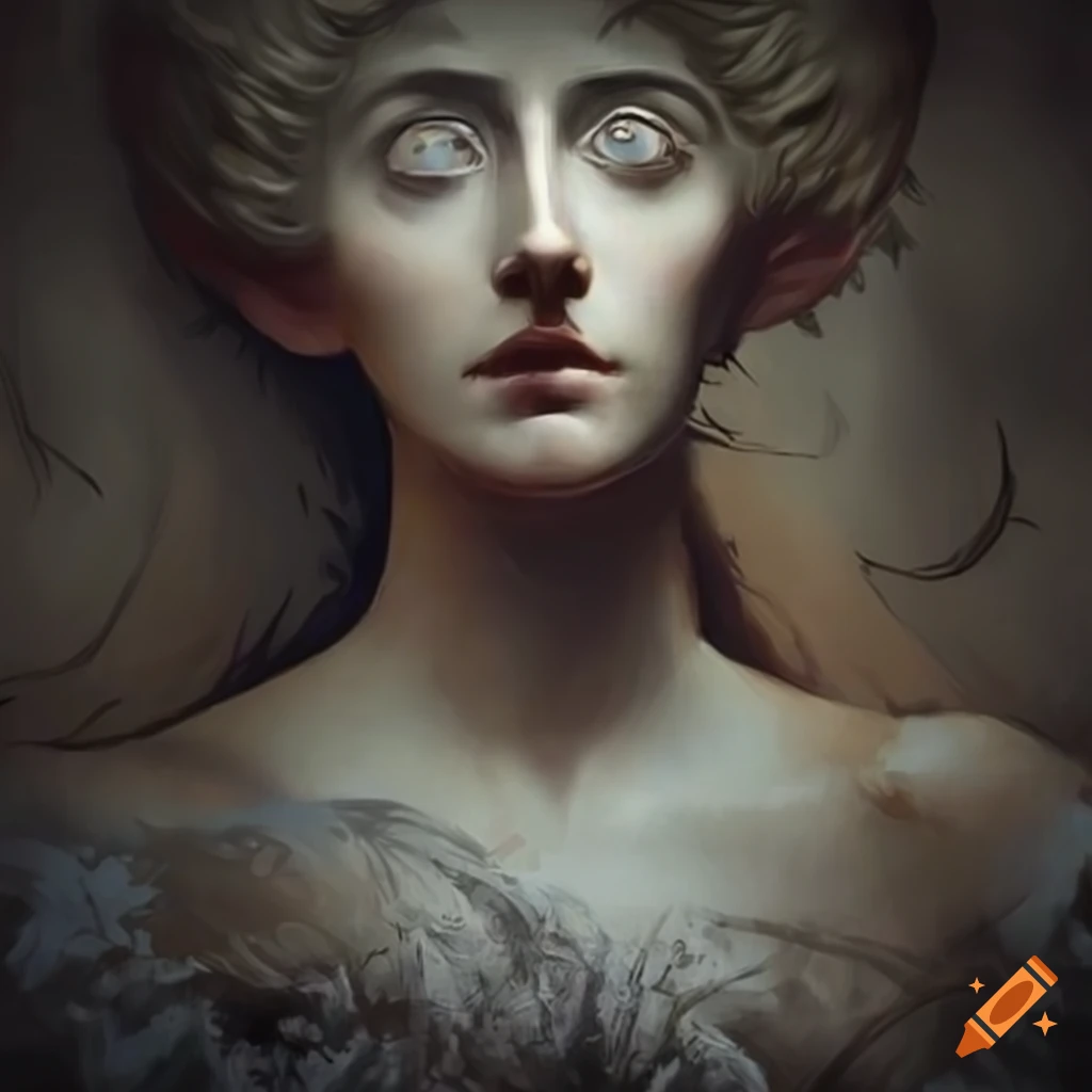 Image depicting an angelic representation of franz kafka