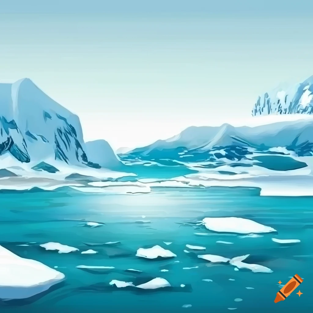 Blend of winter and summer matte painting on Craiyon