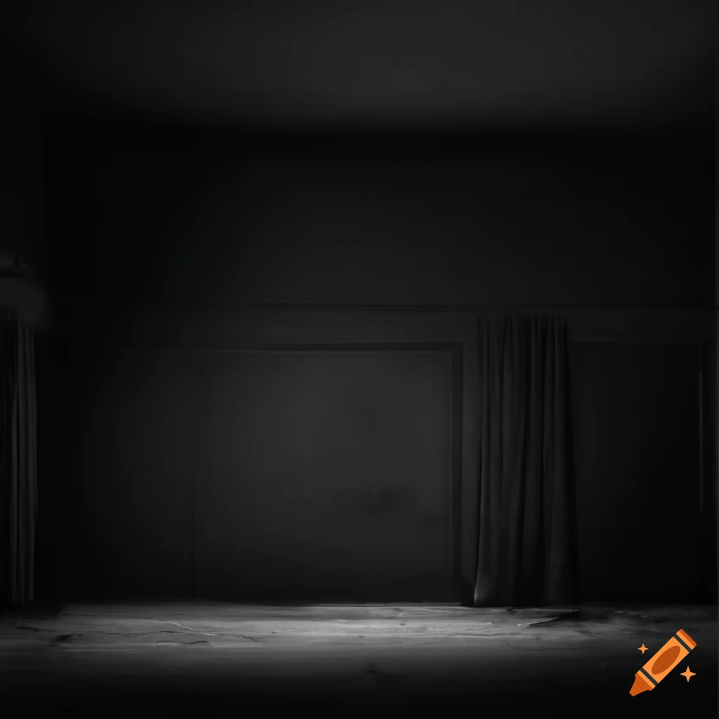 Minimalist empty dark room on Craiyon