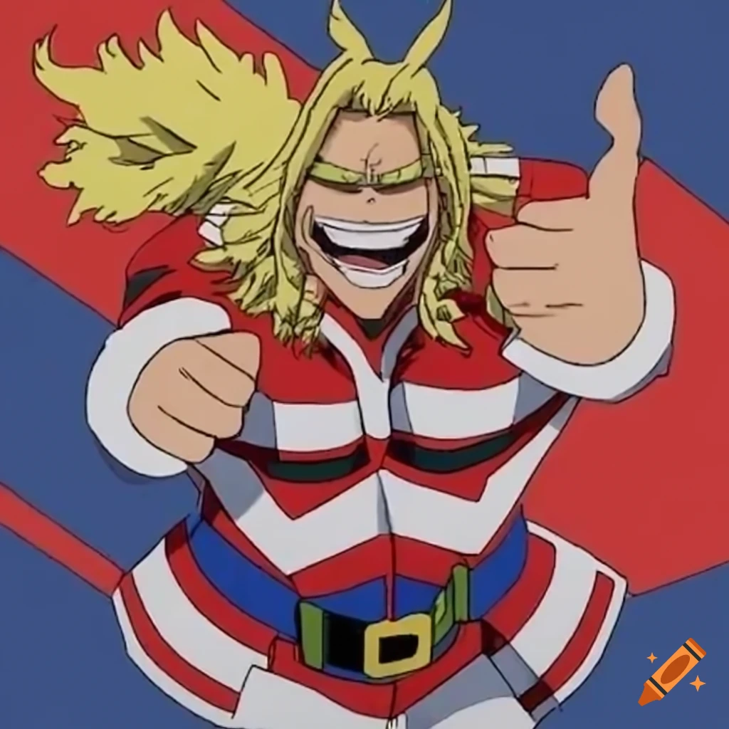 All Might from My Hero Academia in Santa costume on Craiyon