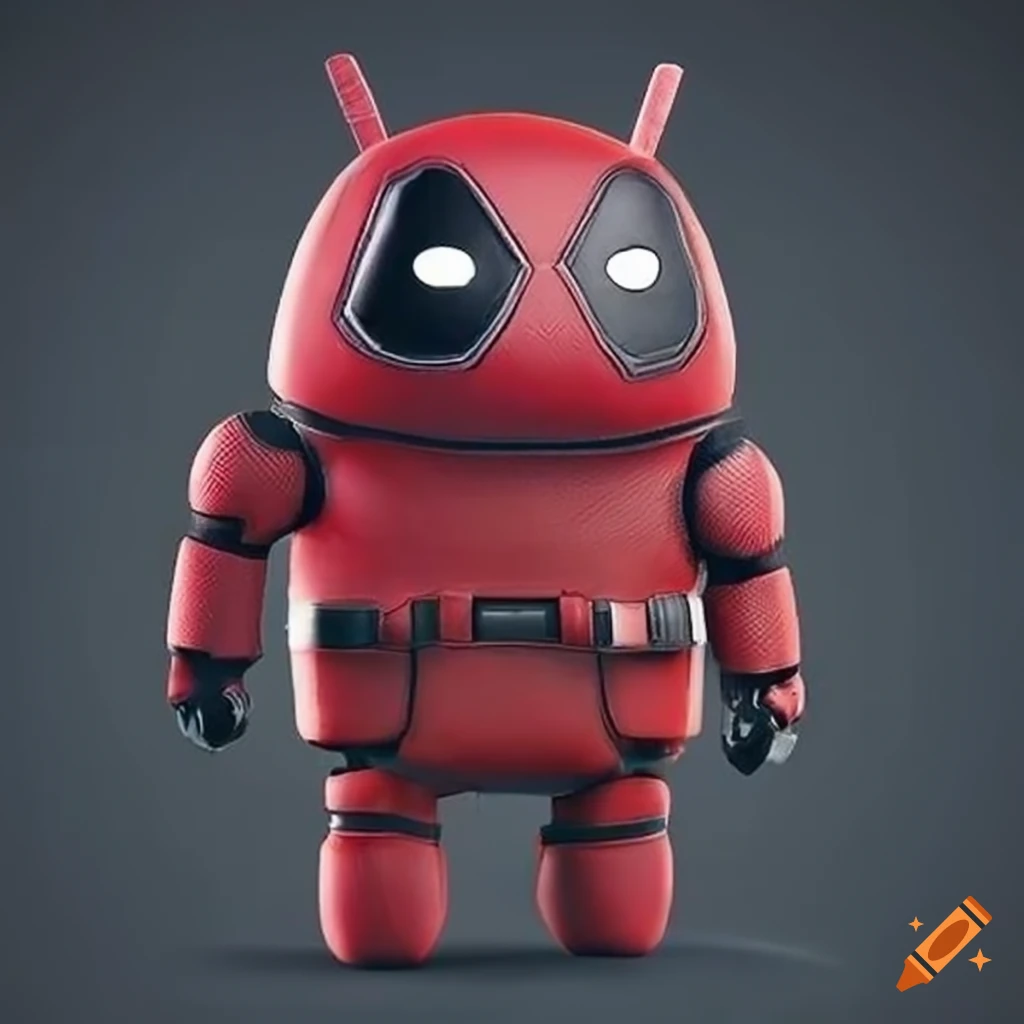 Icon of deadpool and an android robot combined on Craiyon