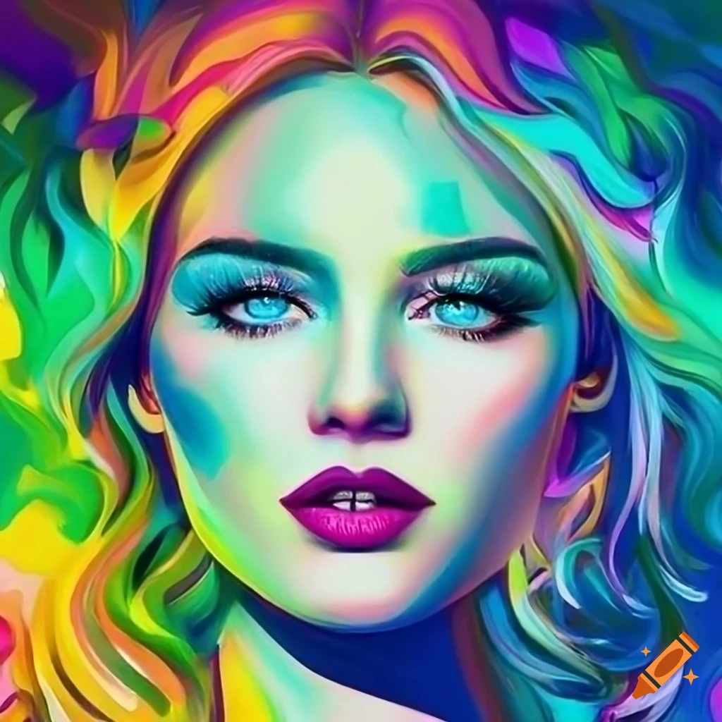 Vibrant and intricate lips in stained glass art on Craiyon