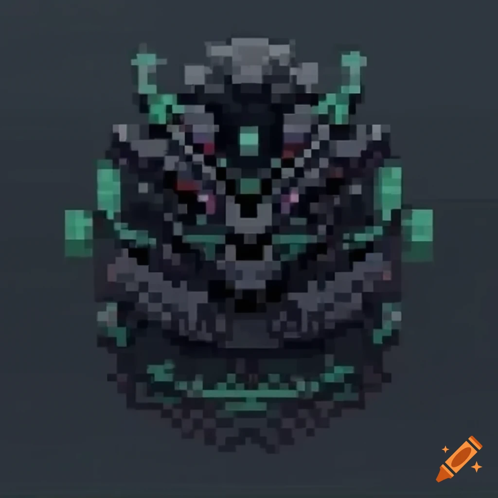 Pokemon zygarde bipedal sprite art on Craiyon