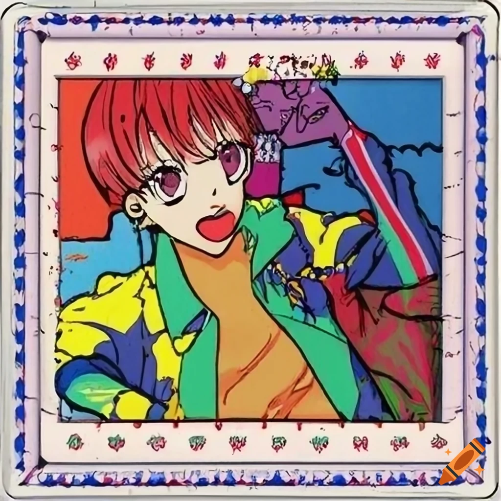 Colorful cartoonish album cover