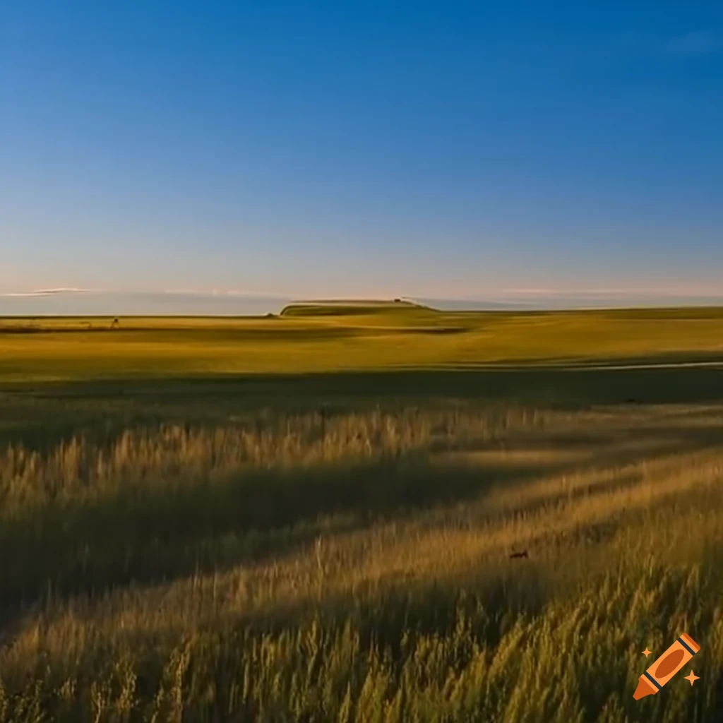 Driving through scenic nebraska